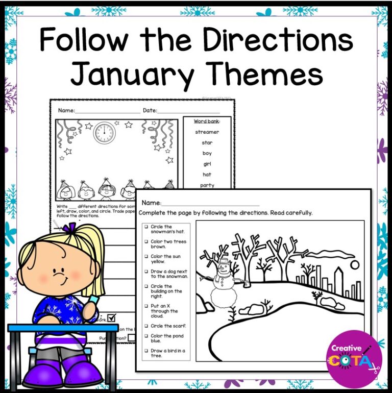 January Activities for Occupational Therapy and Elementary Classrooms ...