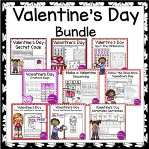 Free Valentine’s Day Sequencing Writing Center: Engaging Learning ...